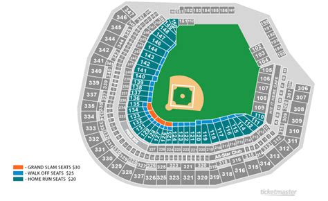 Mariners Stadium Seat Map