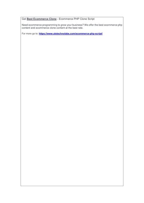 ppt get best ecommerce clone ecommerce php clone script powerpoint