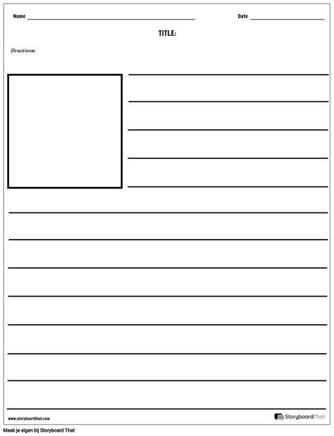 Gratis Geïllustreerde Verhaalwerkbladsjablonen