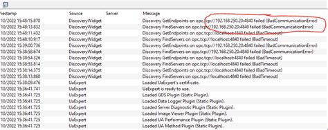 How To Avoid Badcommunicationerror In Uaexpert Using Anybus