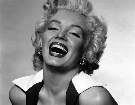Marilyn Monroe Laughing Black And White