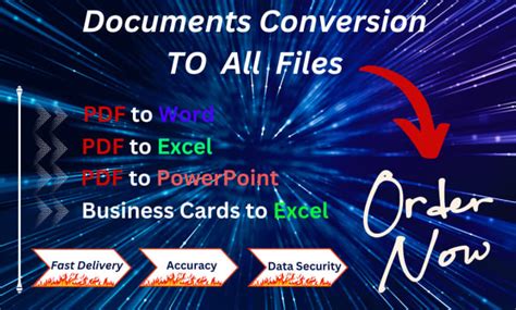 do all file documents conversion excel word powerpoint and pdf by shah