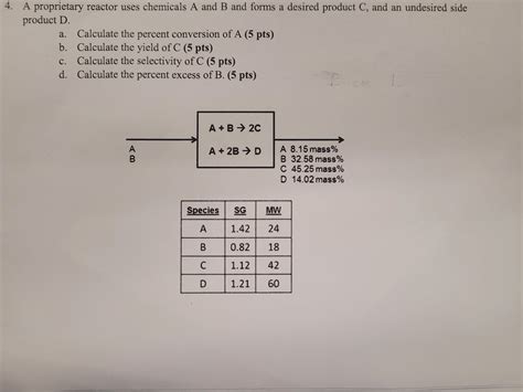 Solved Calculate The Percent Conversion Of A Calculate The Yield Of C Course Hero