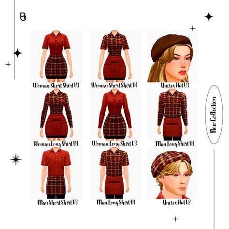 Home Chef Uniform 👨‍🍳🔥 Boschiana Cc Sims 4 Baker Clothes Cc Sims 4