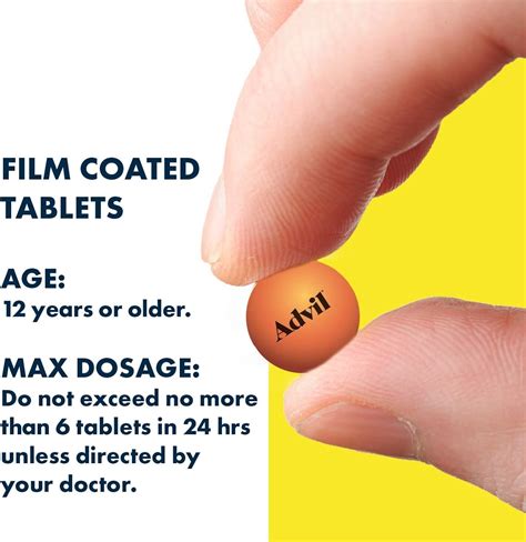 Advil Film Coated Tablets 200mg 40 Count Fast Acting Pain And Fever