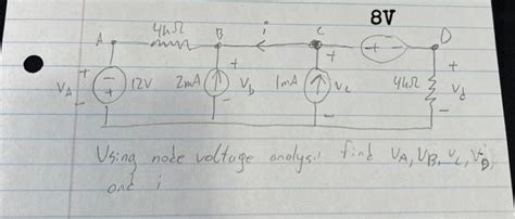 Solved Using Node Voltage Analys Find Vavbvcvb One