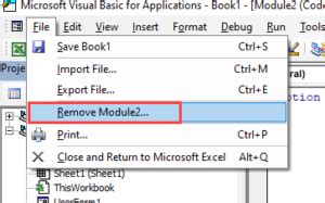 VBA How To Rename Or Delete A Module Or Form Automate Excel