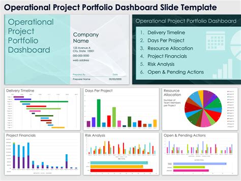 Free Project Portfolio Dashboard Templates