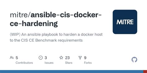 GitHub Mitre Ansible Cis Docker Ce Hardening WIP An Ansible Playbook To Harden A Docker