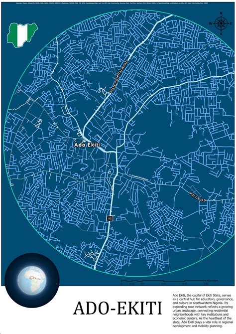 Minimalmaps Nigeriancitiesmappingproject Adoekiti Cartography Gis