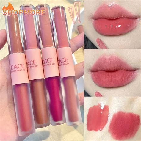 Rose Sexy Lip Glaze Long Lasting Moisturizing Lip Tint Waterproof Natural Nude Color Lipstick