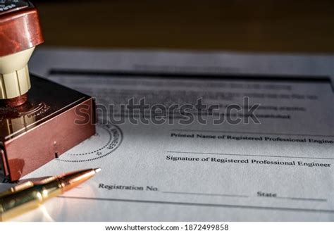 Professional Engineer Stamp Over 487 Royalty Free Licensable Stock