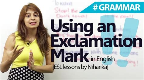 English Grammar Lessons When To Use An Exclamation Mark