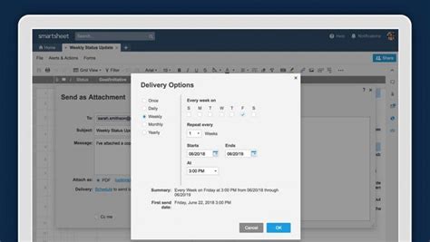 Killer Time Saver Automate Weekly Status Reports Smartsheet