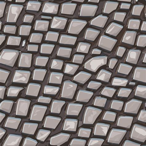 Premium Vector Stylized Cobblestone Path Texture