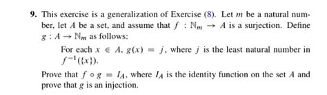 Solved This Exercise Is A Generalization Of Exercise Chegg Com