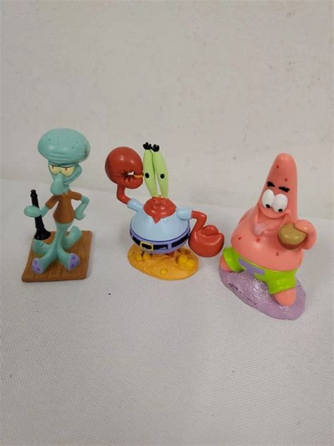 Patrick Star Sandy Cheeks Mr Krabs Squidward And Plankton 5 Plush Set 12