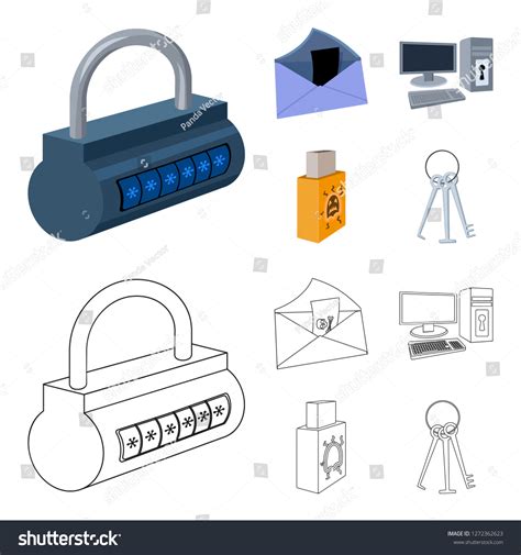 virus monitor display screen hackers hacking 스톡 일러스트 1272362623