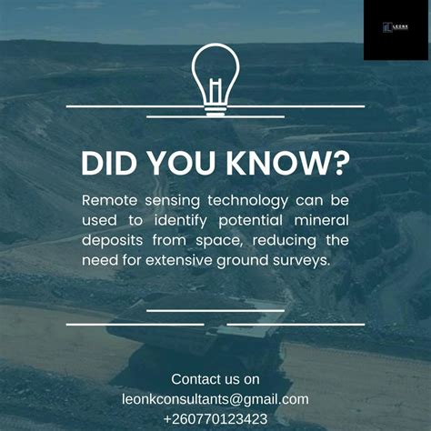 Remote Sensing Remote Sensing Is A Crucial Tool In Geology Enabling The… Leonk Mining Consultants