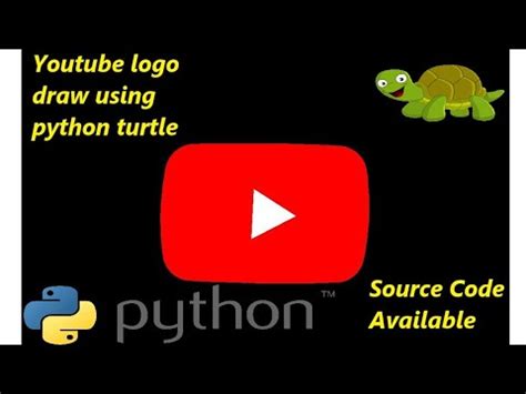 How To Draw The Youtube Logo Other Amazing Topics In Python Source Code In Description
