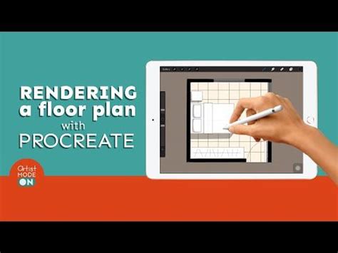 Drawing And Rendering A Floor Plan On The IPad With Procreate YouTube Procreate Procreate