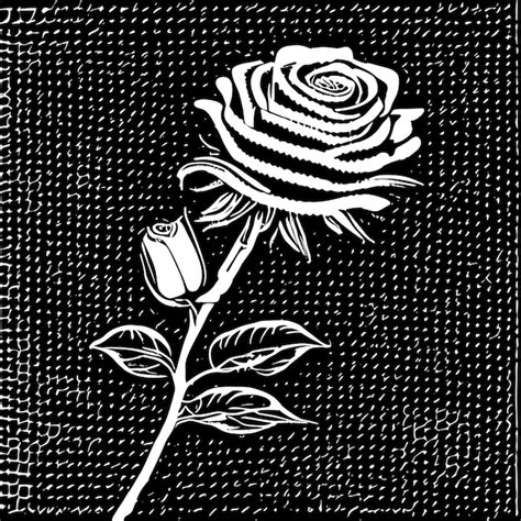 장미 수채화 파스텔 색상 검정 라인 아트 벡터 만화 프리미엄 Ai 생성 벡터