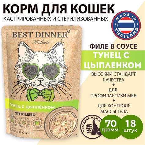 Корм влажный для кошек и котят Бест Диннер (Best DInner) Холистик мясо ...