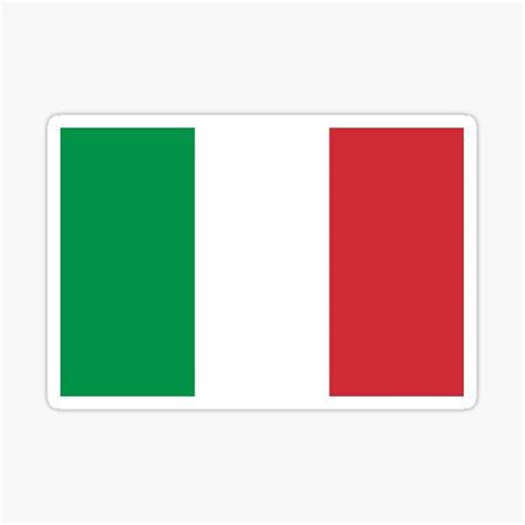 Italy Flag Sticker W Sobalvarro Shop