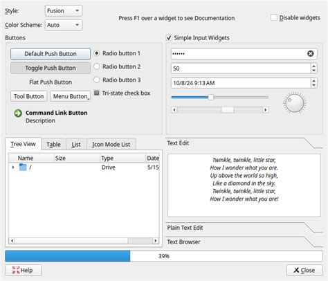 Widgets Gallery Example Qt Widgets 684