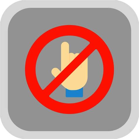 Do Not Touch Vector Icon Design 26090002 Vector Art At Vecteezy