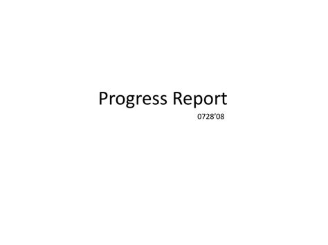 PPT Progress Report PowerPoint Presentation Free Download ID 3402641