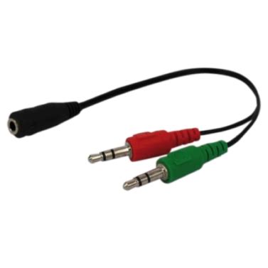 PC DUAL AUDIO Adattatore Presa Mm Poli Per Auricolari Smartphone Su Pc E Notebook