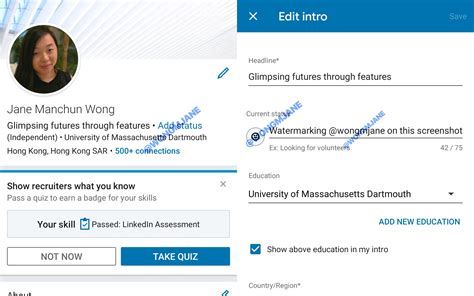 Linkedin Working On Adding Secondary Current Status To The App