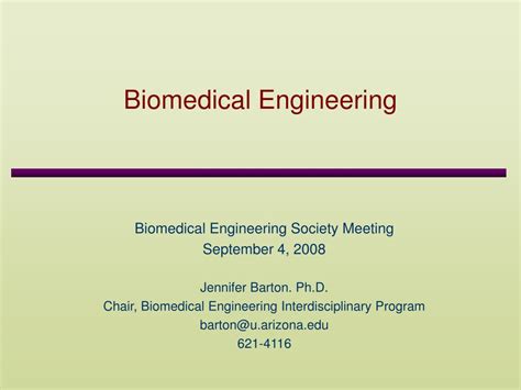 PPT Biomedical Engineering PowerPoint Presentation Free Download ID