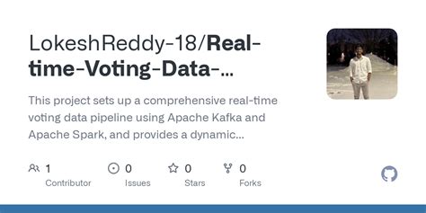 Github Lokeshreddy 18real Time Voting Data Pipeline And Dashboard