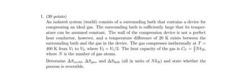Solved Points An Isolated System World Consists Of A Chegg