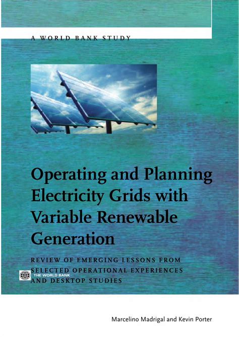 Pdf Operating And Planning Electricity Grids With Variable Renewable Generation Dokumentips