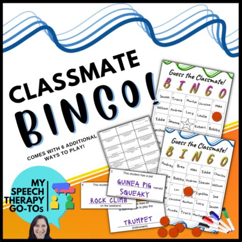 Back To School Classmate Bingo Game Get To Know You Icebreaker Sel