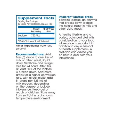 Buy Intoleran Lactase Drops 100ml Online At Chemist Warehouse®