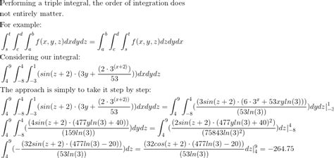 Triple Integration In Cartesian Coordinates Calculus 3