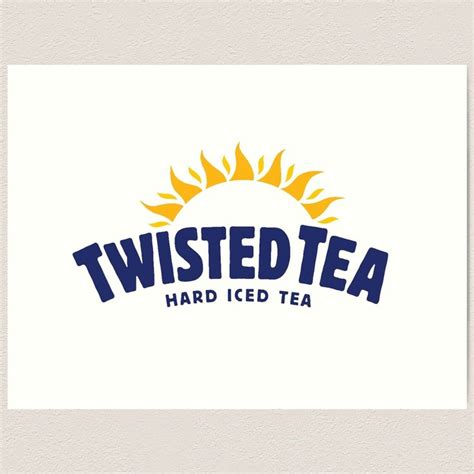 Twisted Tea Logo Art Print Twisted Tea Tea Logo White Claw Hard Seltzer