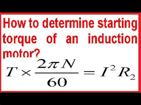 How To Calculate Starting Torque Of Motor Infoupdate Org