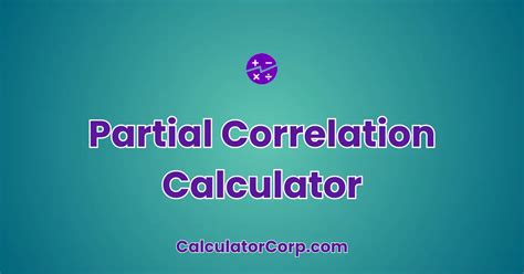 Partial Correlation Calculator