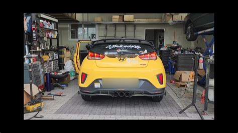 벨로스터js 커스텀배기 루미노스 luminos veloster js custom exhaus youtube