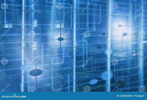 blurred abstract modern data center room electronic computer hardware