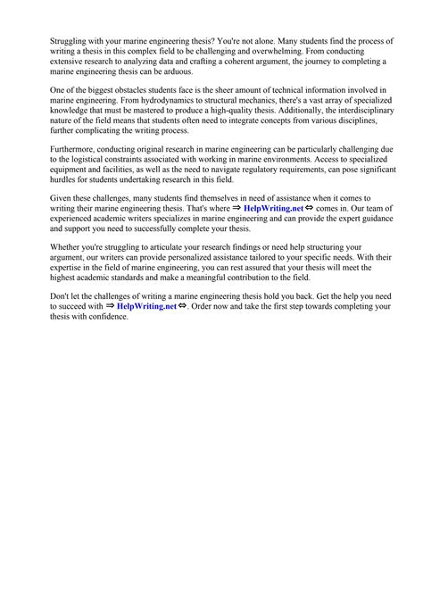 Marine Engineering Thesis Examples By Florida State University Issuu