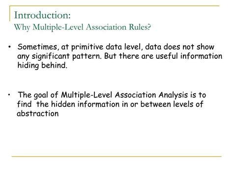 Ppt Mining Multiple Level Association Rules In Large Databases Powerpoint Presentation Id