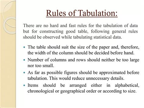Tabulation Pptx