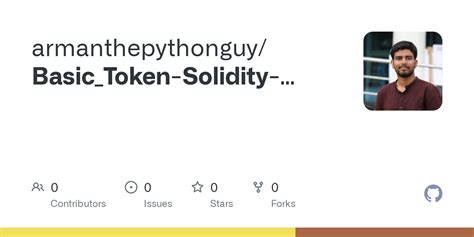 github armanthepythonguy basic token solidity hardhat polygon