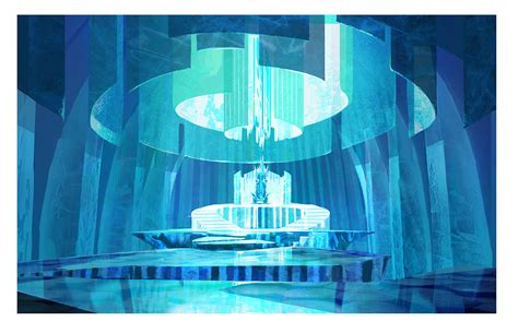 Frozen Early Elsas Throne Room Concept Art Elsa The Snow Queen